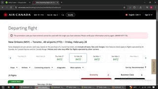 Air Canada Promo Codes (5 Verified) - $75 Off Mar 2025