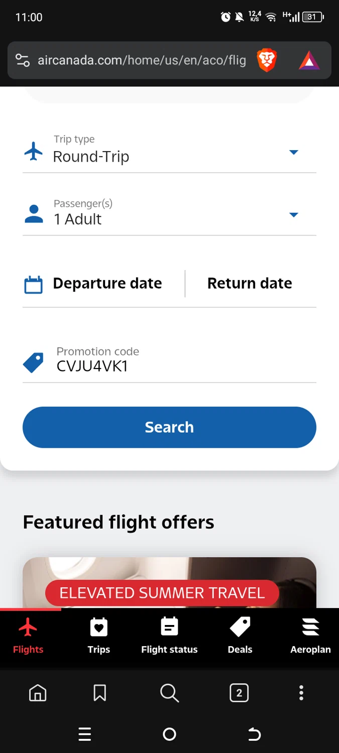 Air Canada Promo Codes - 25% Off (1 Verified) Jun 2026