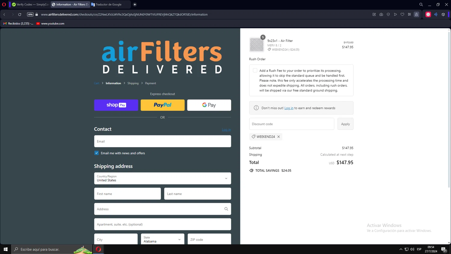 Air Filters Delivered Coupons - 15% Off | August 2024