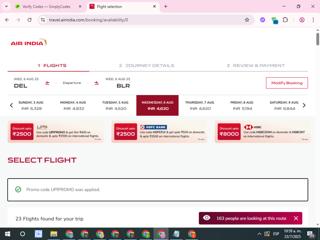 Air India Promo Codes - 20% Off (1 Verified) Oct 2025