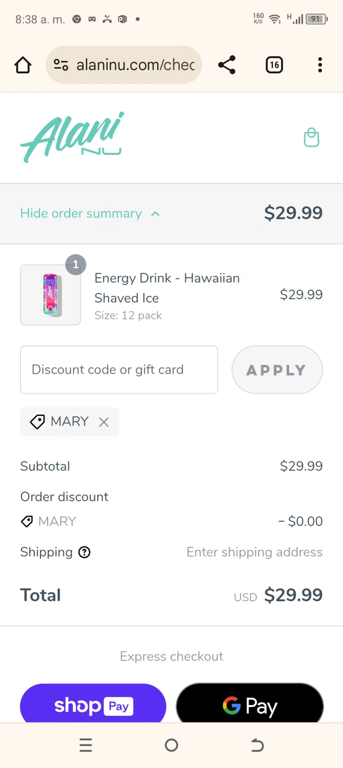 Alani Nu Discount Codes - 10% Off | September 2024