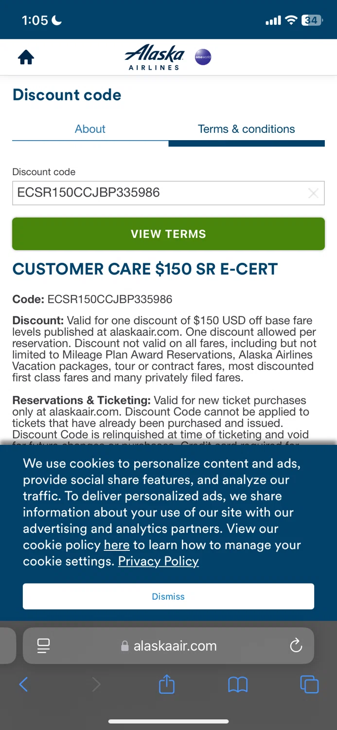 Alaska Airlines Promo Code (3 Verified) - $150 Off Apr 2025