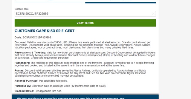 Alaska Airlines Promo Code (2 Verified) - $150 Off May 2025