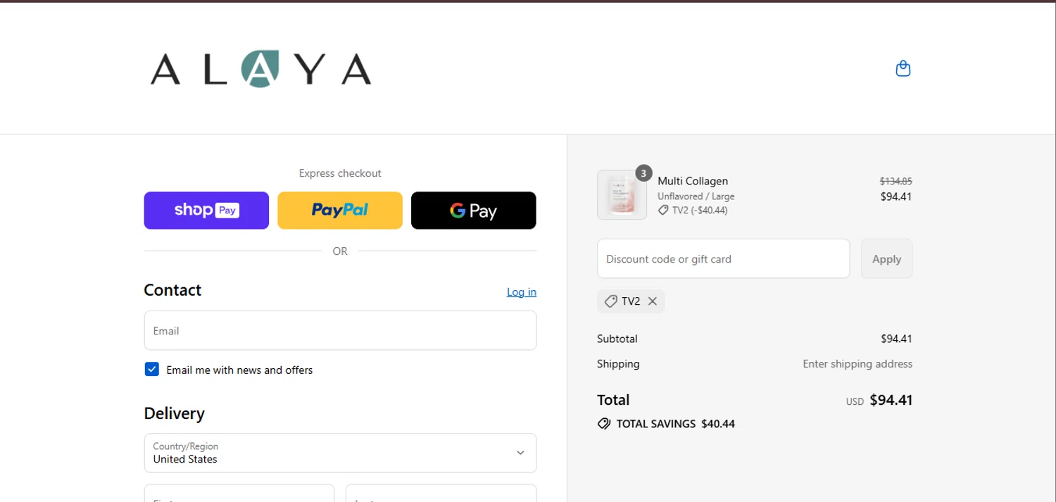 Alaya Naturals Promo Codes - 30% Off Oct 2025