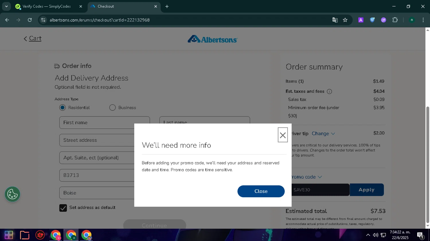 Albertsons Promo Codes (3 Verified) - $30 Off Nov 2025