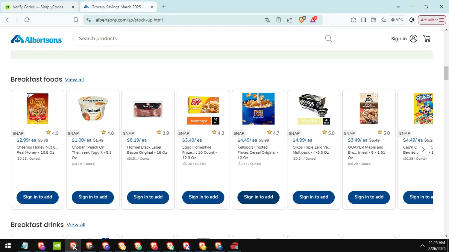 Albertsons Promo Codes (1 Verified) - $30 Off Aug 2025