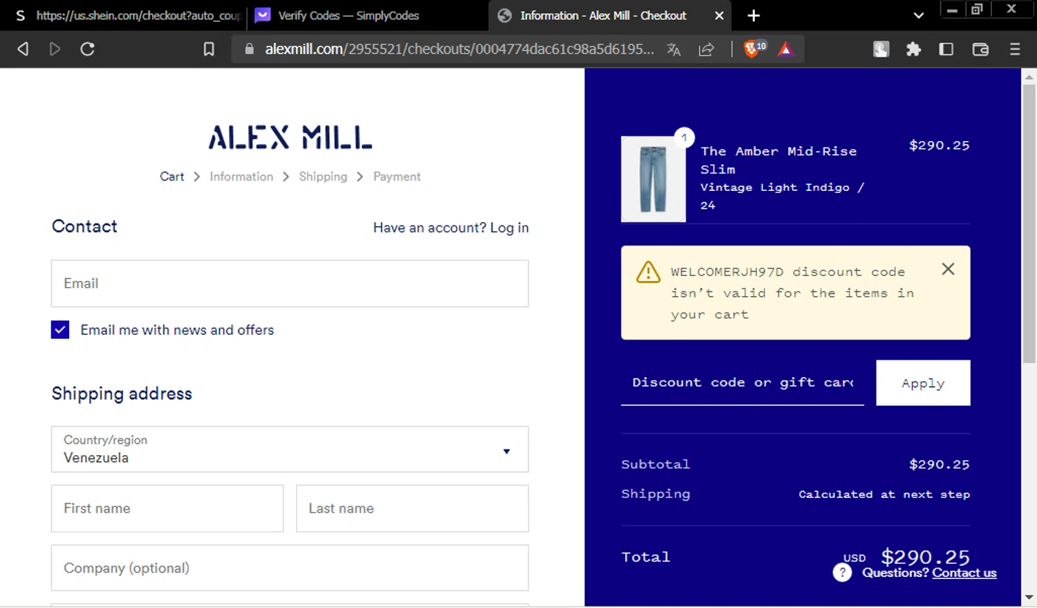 Alex Mill Discount Code