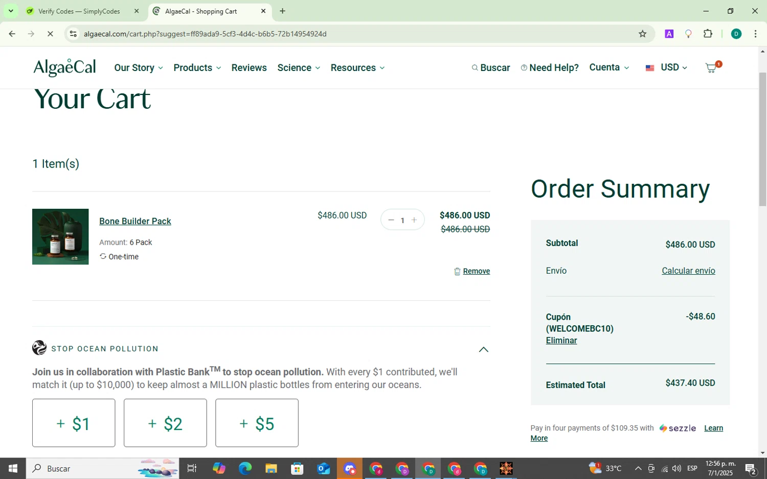 AlgaeCal Coupon Codes - 35% Off | January 2025