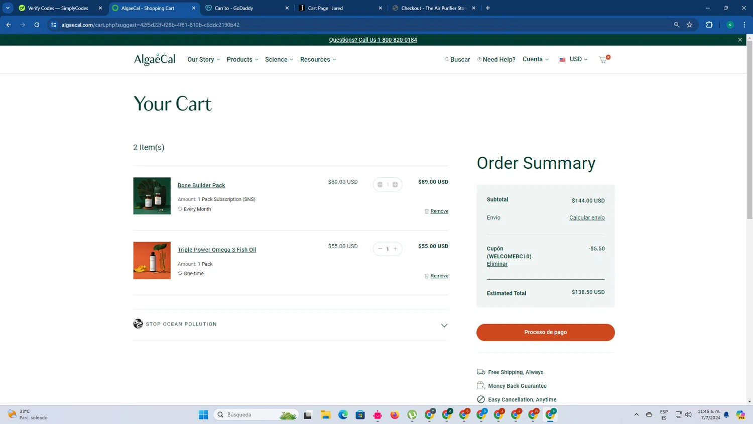 AlgaeCal Coupon Codes - 10% Off | September 2024