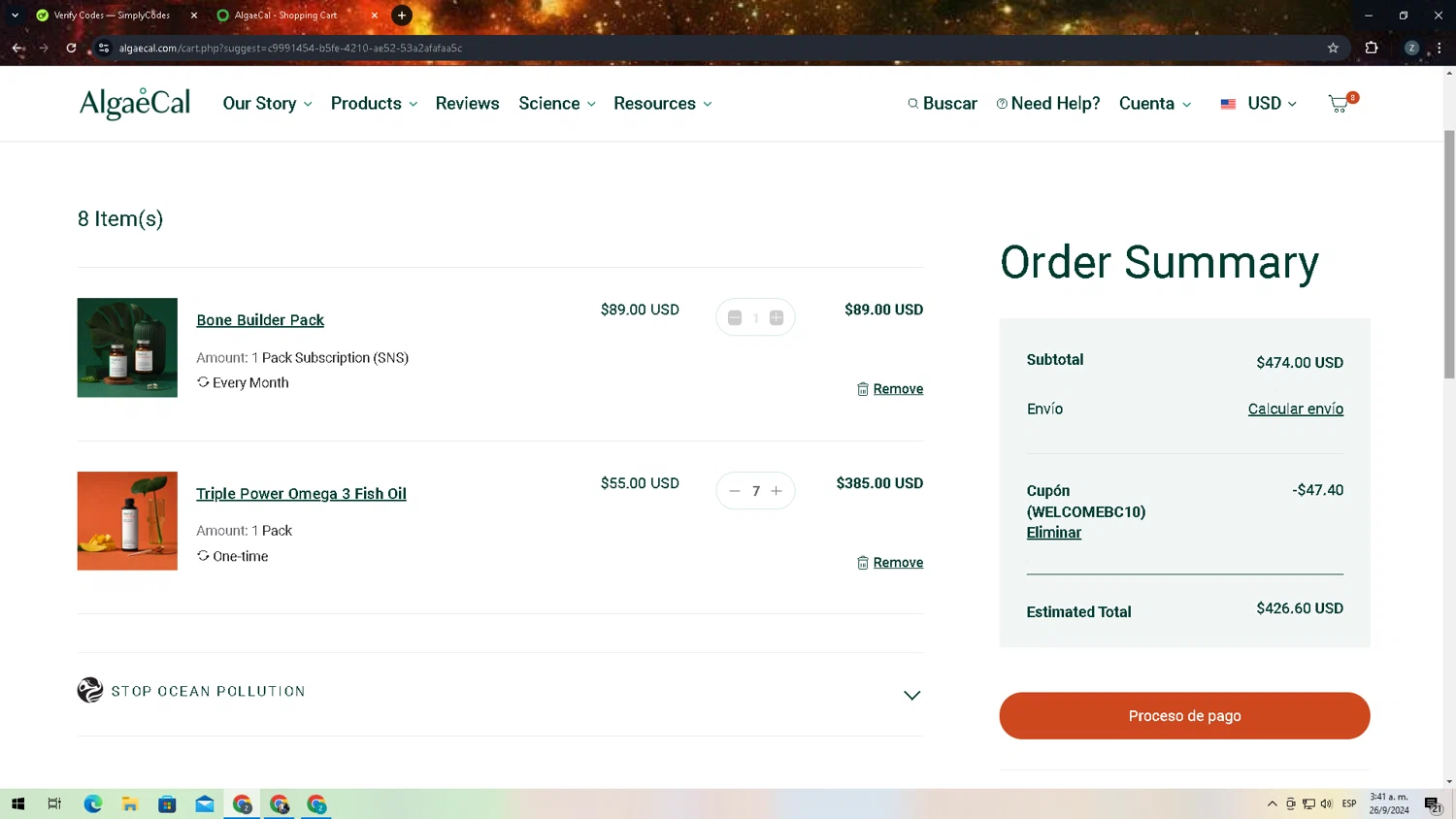 AlgaeCal Coupon Codes - 10% Off | October 2024