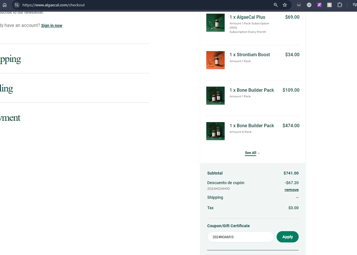 AlgaeCal Promo Codes – 10% Off | May 2024