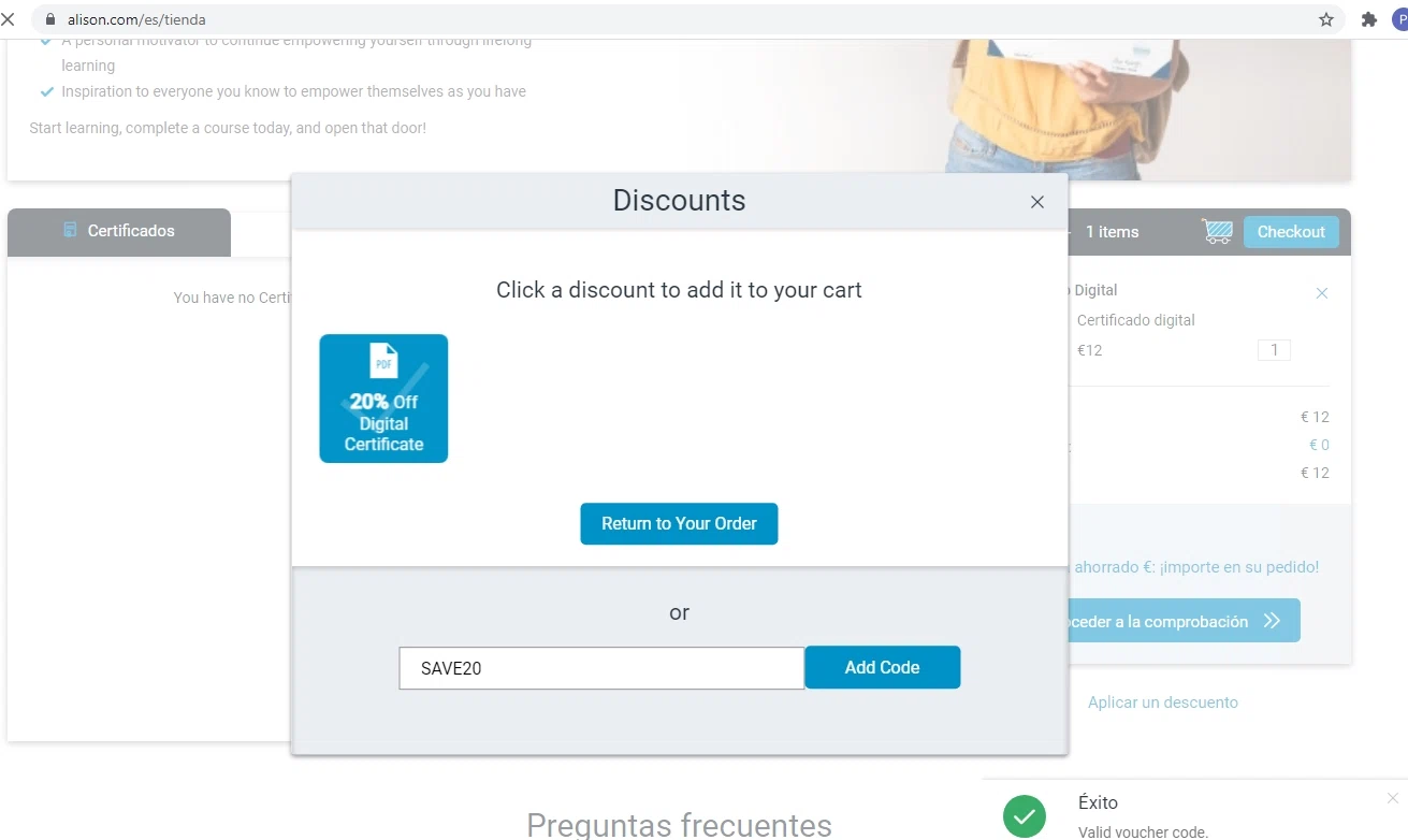 Alison Promo Codes - 25% Off Sitewide Coupons Mar 2026