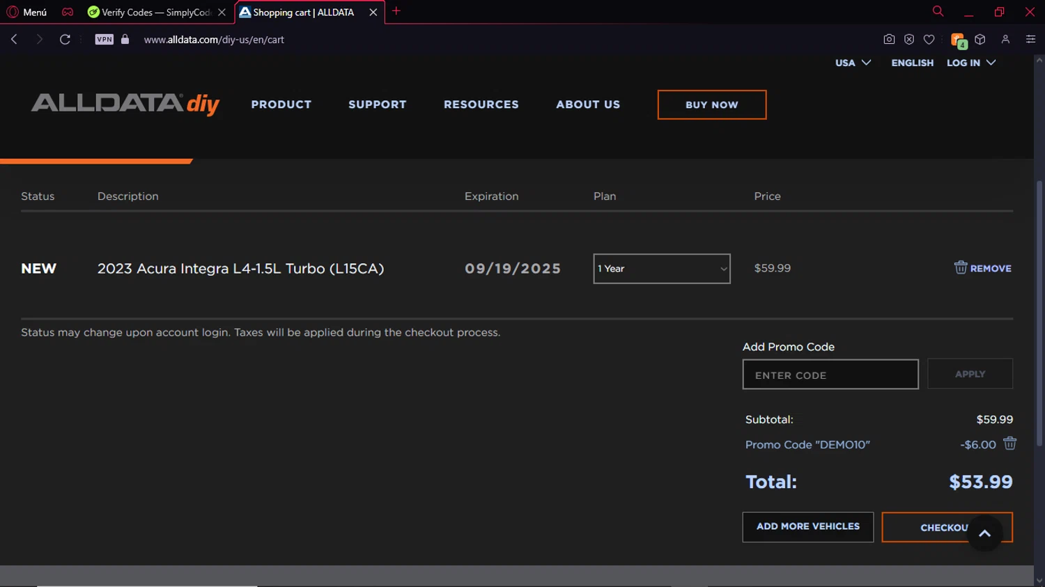 ALLDATA DIY Promo Codes - 10% Off | November 2024