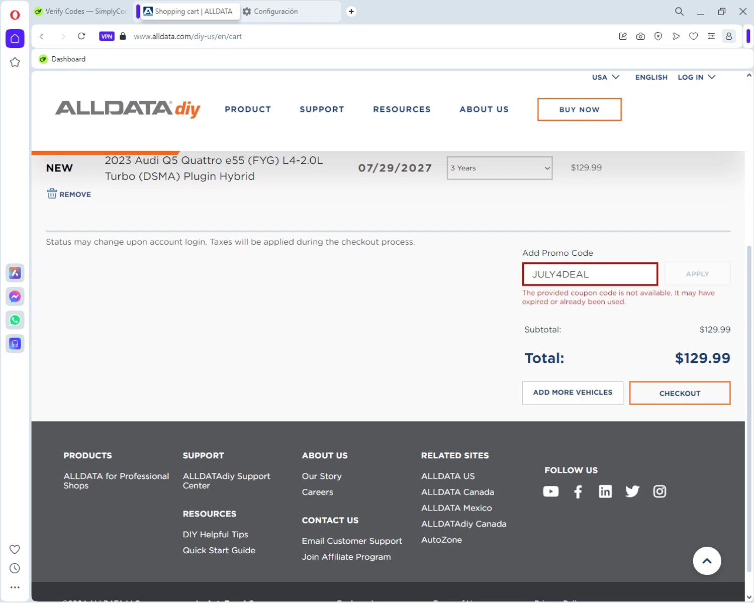 ALLDATA DIY Promo Codes - 10% Off | November 2024