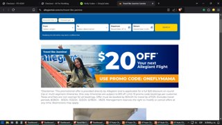 Allegiant Air Promo Codes (2 Verified) - $10 Off Jan 2025