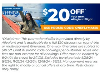 Allegiant Air Promo Codes - $100 Off | November 2024