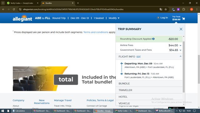 Allegiant Air Promo Codes (2 Verified) - $10 Off Jan 2025