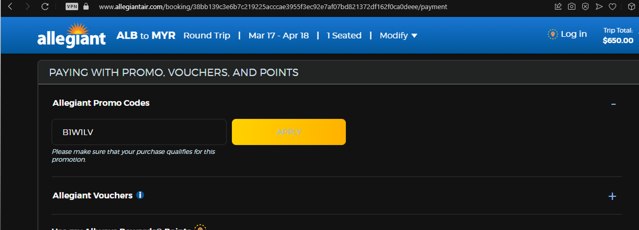 Allegiant Air Promo Codes (3 Verified) - $20 Off Feb 2025