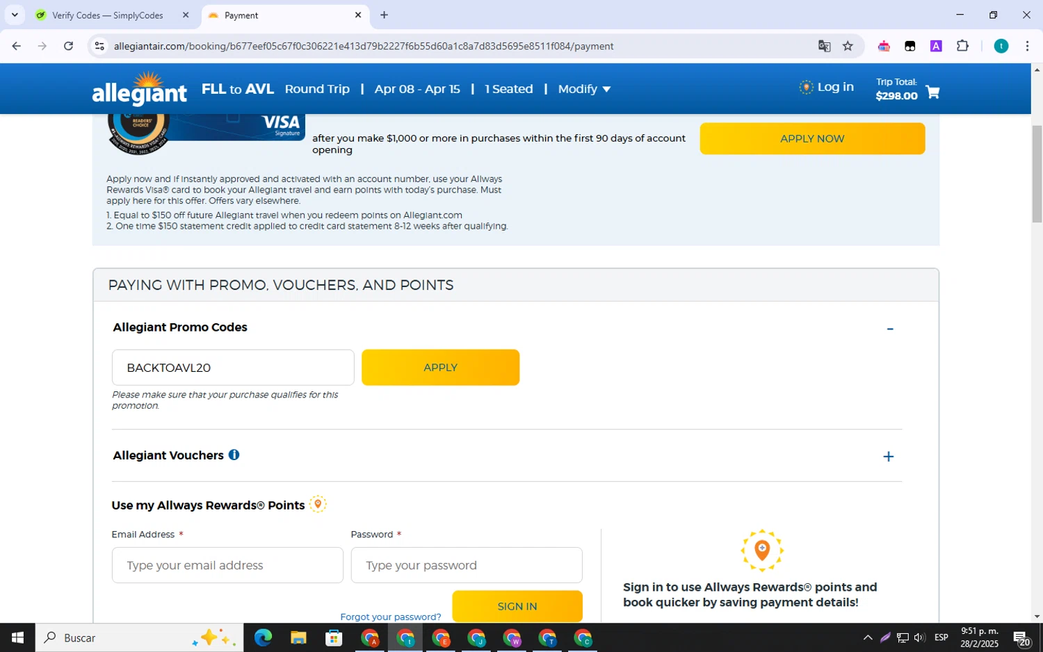 Allegiant Air Promo Codes - $50 Off Coupons Nov 2025