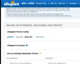 Allegiant Air Promo Codes - $20 Off Coupons Apr 2026