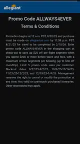 Allegiant Air Promo Codes - $20 Off Coupons Apr 2026