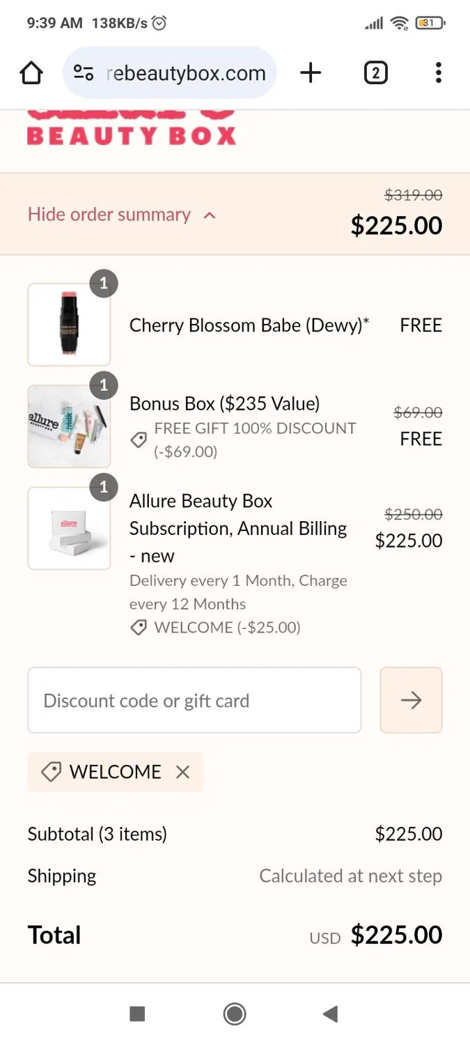 Allure Beauty Box Promo Codes - $25 Off | November 2024