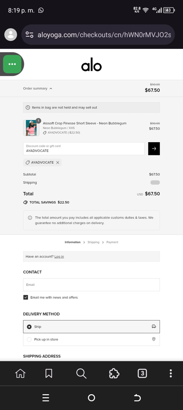 Alo Yoga Promo Codes (8 Verified) - 25% Off w/Code Jul 2025