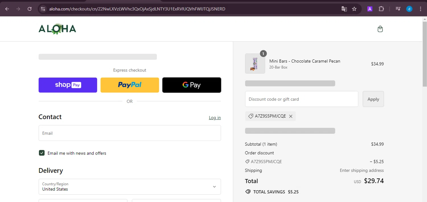 Aloha Discount Codes - 20% Off | September 2024