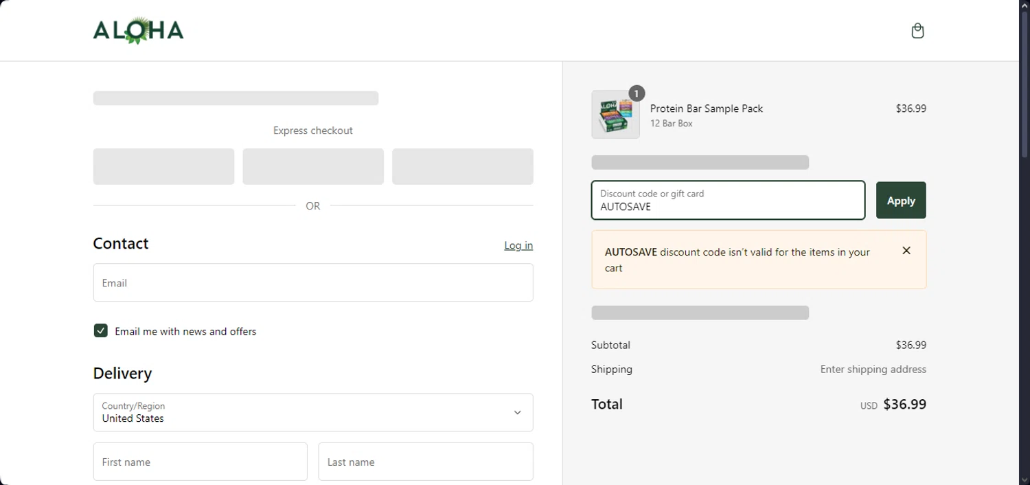 Aloha Discount Codes & Black Friday 2024 Deals - 38% Off