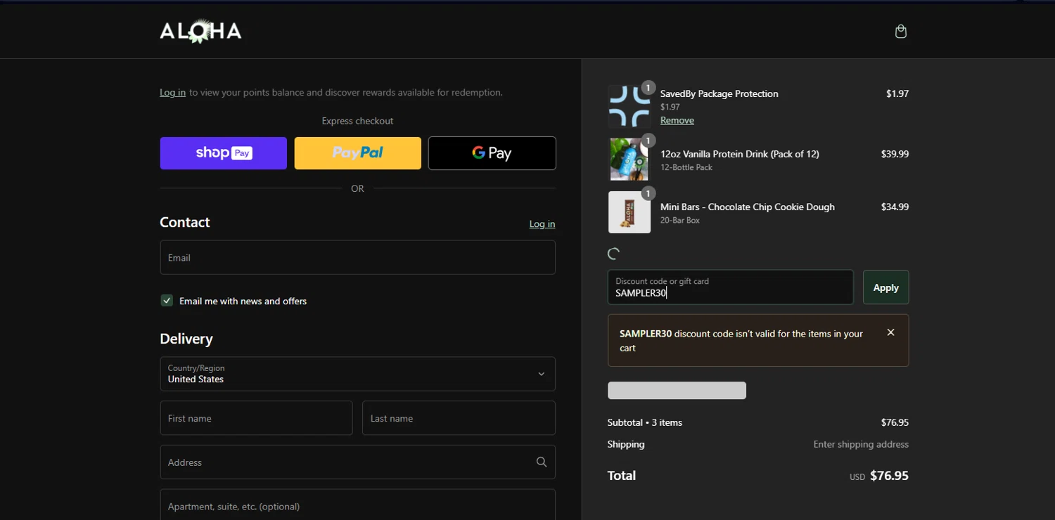 Aloha Discount Codes & Black Friday 2024 Deals - 20% Off