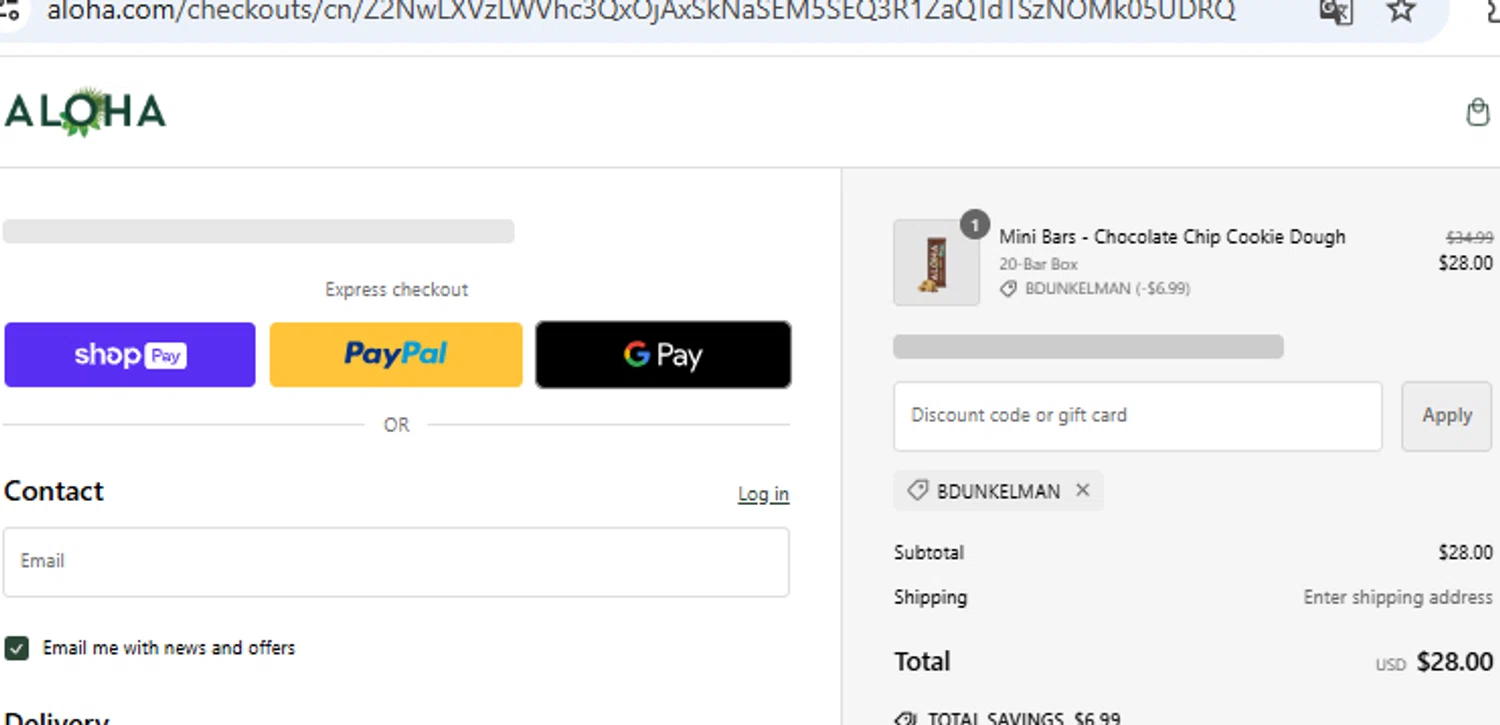 Aloha Discount Codes & Black Friday 2024 Deals - 38% Off