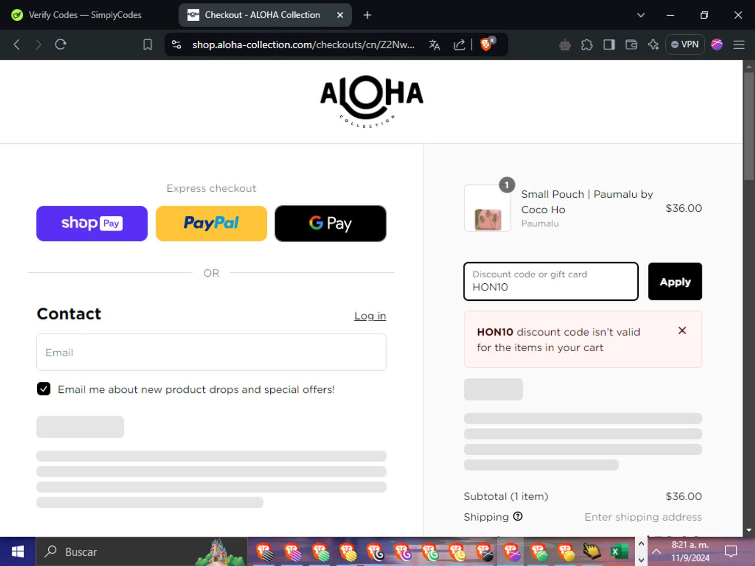 ALOHA Collection Coupon Codes - 20% Off | September 2024