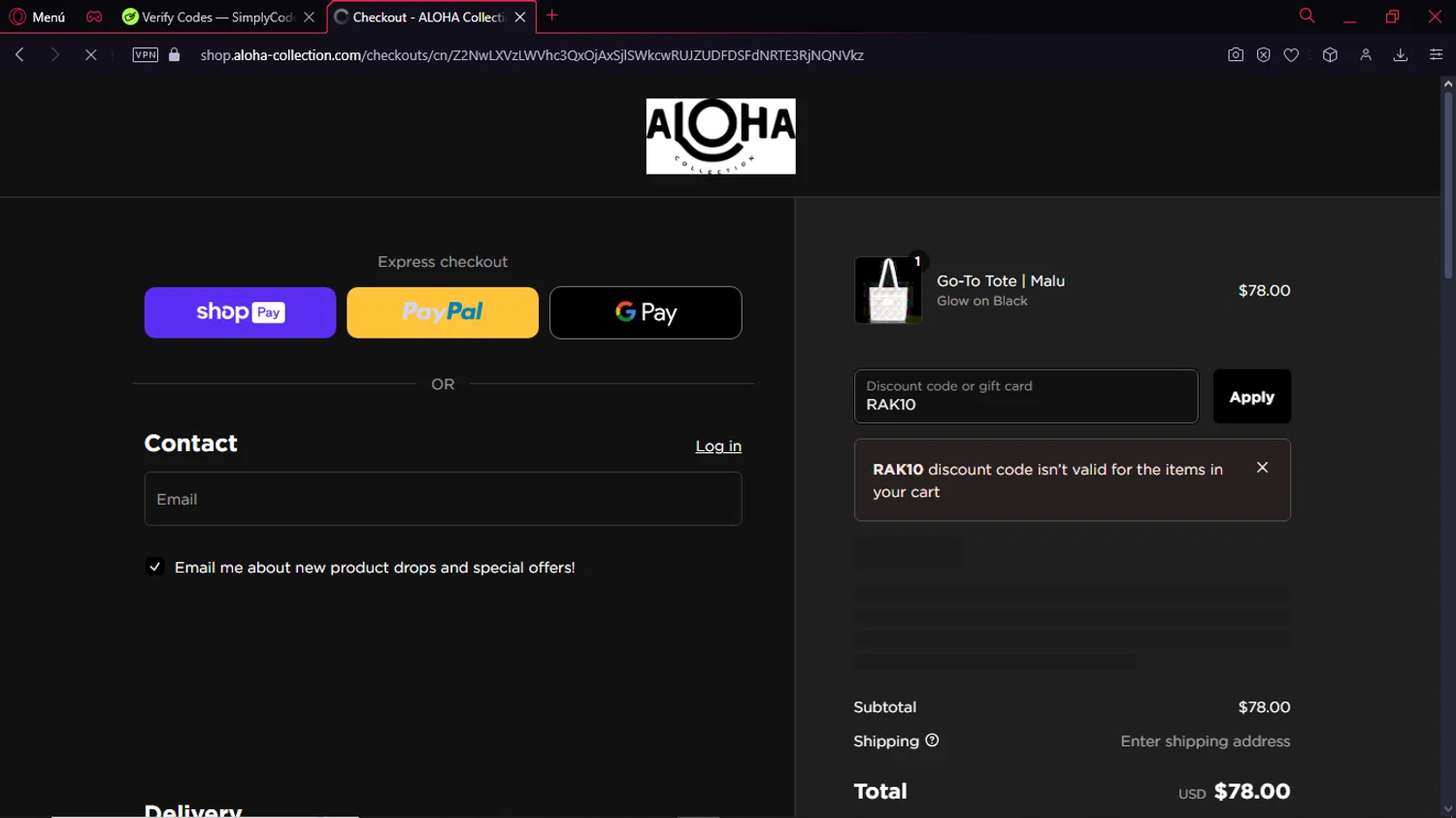 ALOHA Collection Coupon Codes - 40% Off | October 2024