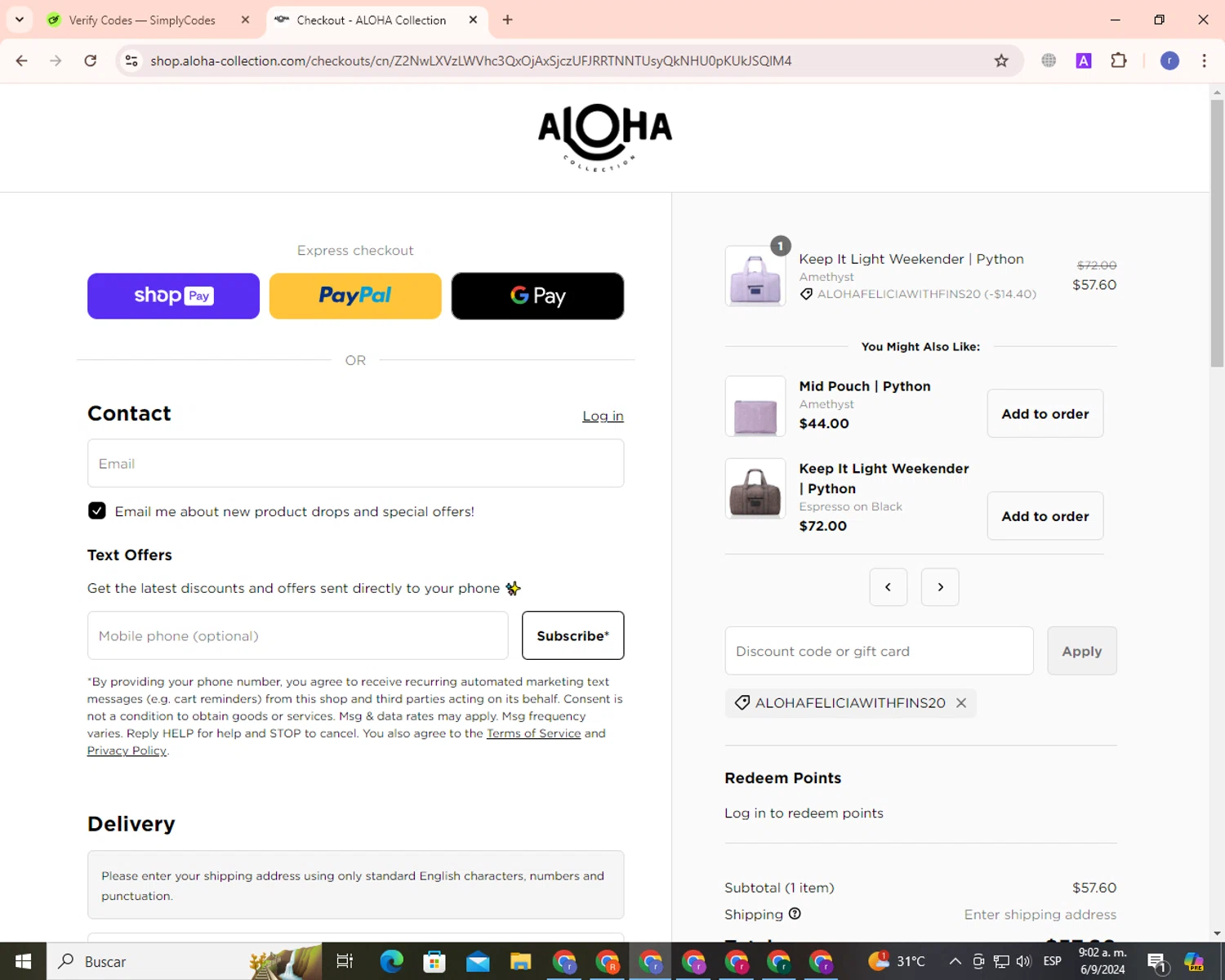 ALOHA Collection Coupon Codes - 20% Off | September 2024