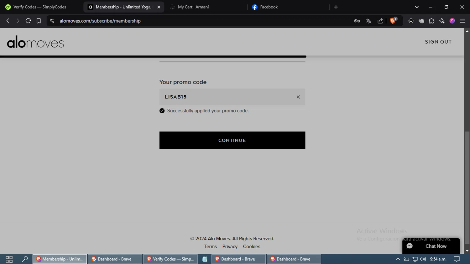 Alo Moves Promo Codes - 25% Off | November 2024