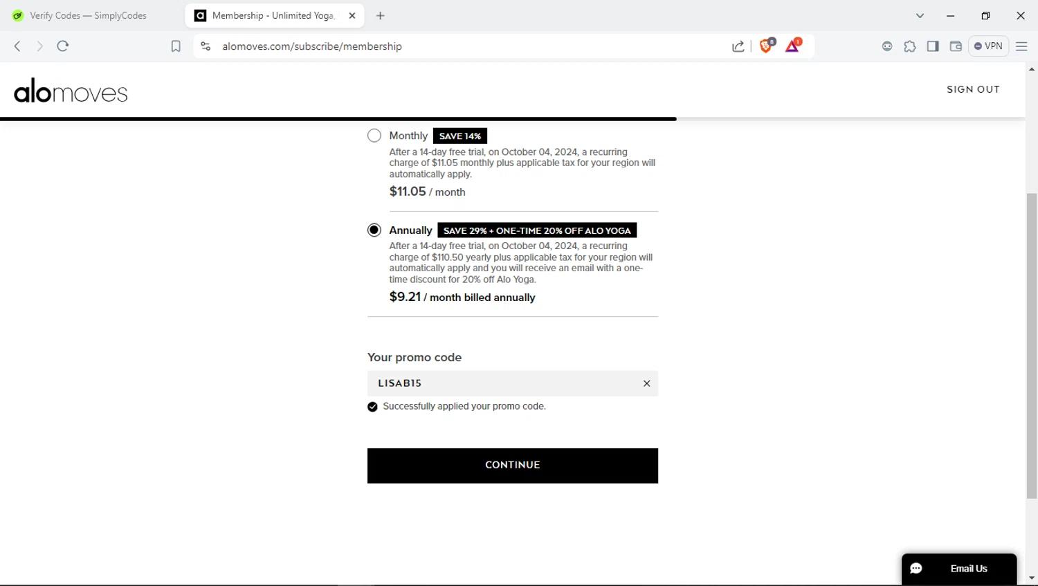 Alo Moves Promo Codes - 25% Off | November 2024