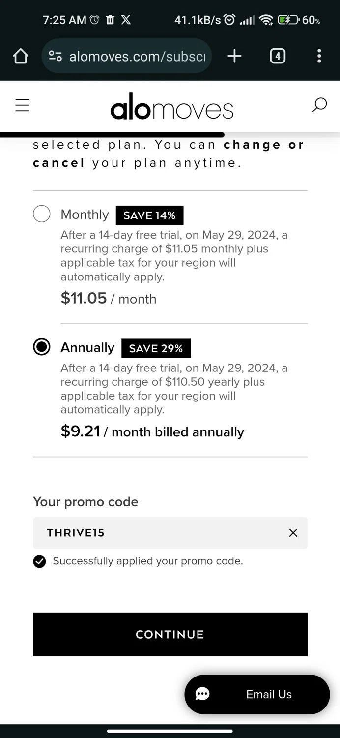 Alo Moves Promo Codes - 25% Off | November 2024