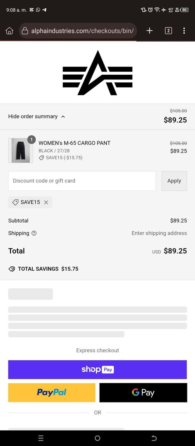 Alpha Industries Promo Codes - 15% Off Coupons Oct 2025