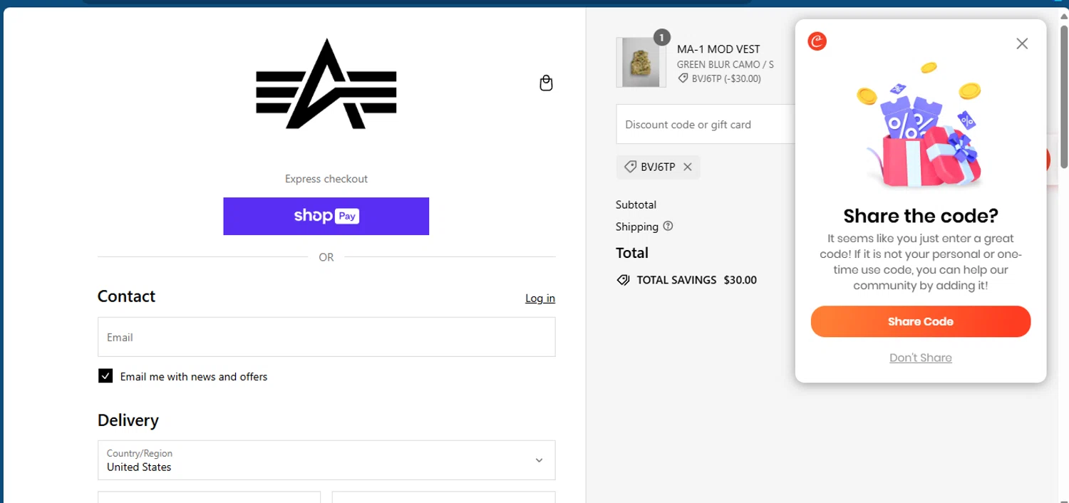 Alpha Industries Coupons - 15% Off | October 2024