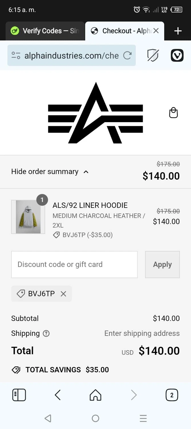 Alpha Industries Coupons - 15% Off | October 2024