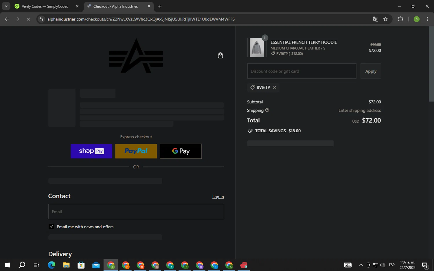 Alpha Industries Coupons - $25 Off | September 2024
