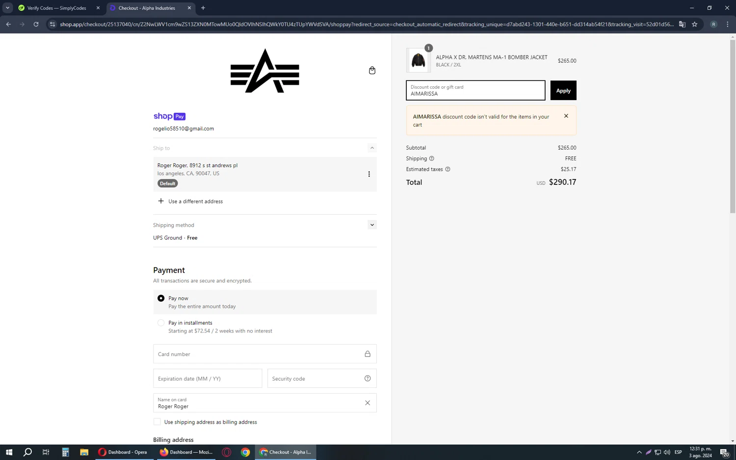 Alpha Industries Coupons - $25 Off | September 2024
