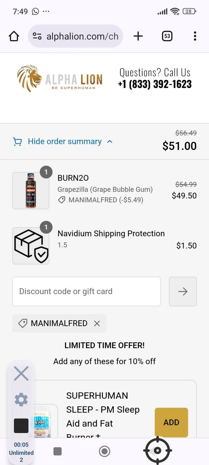 Alpha Lion Discount Codes - 20% Off | September 2024