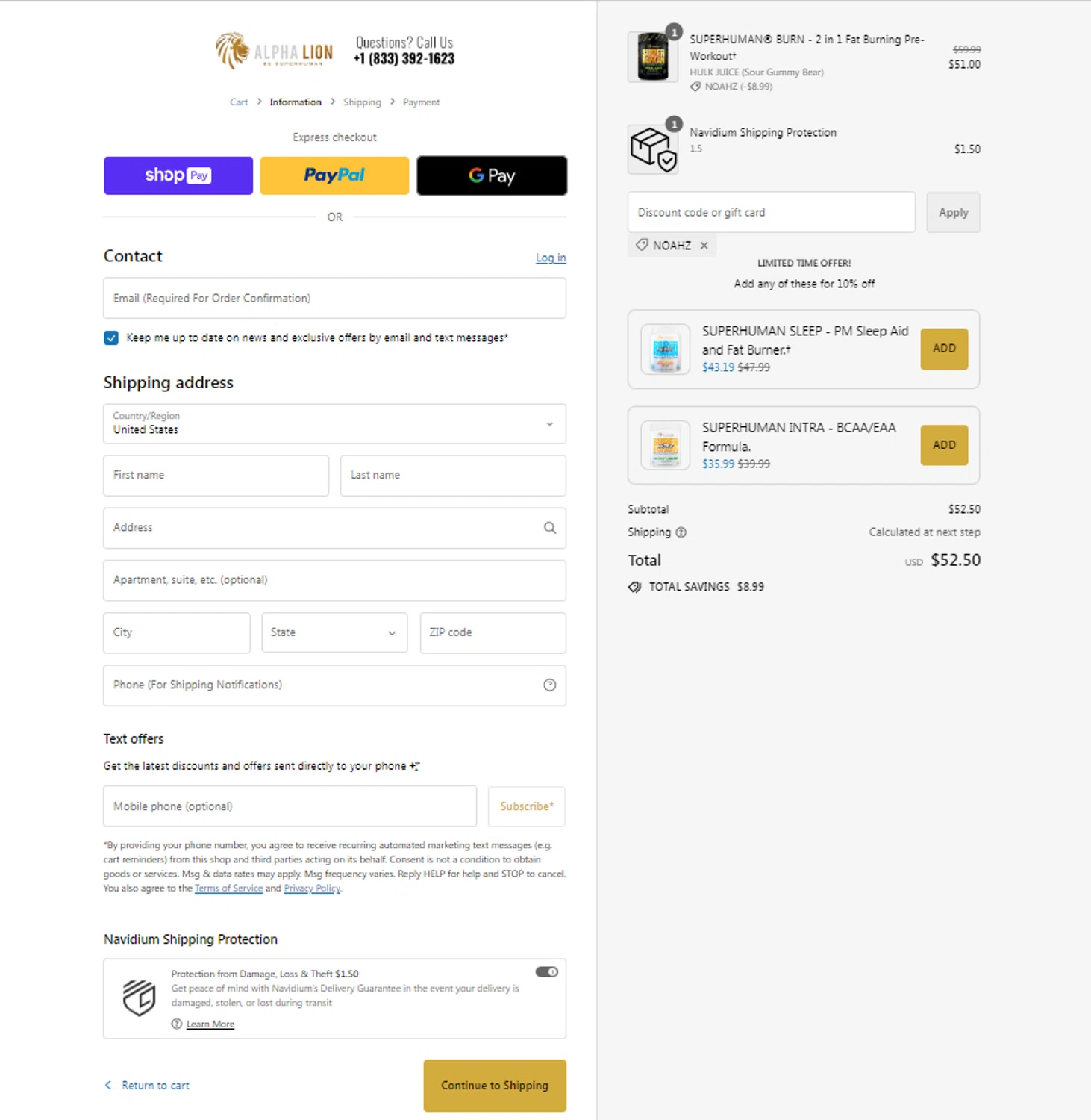 Alpha Lion Discount Codes - 20% Off | September 2024