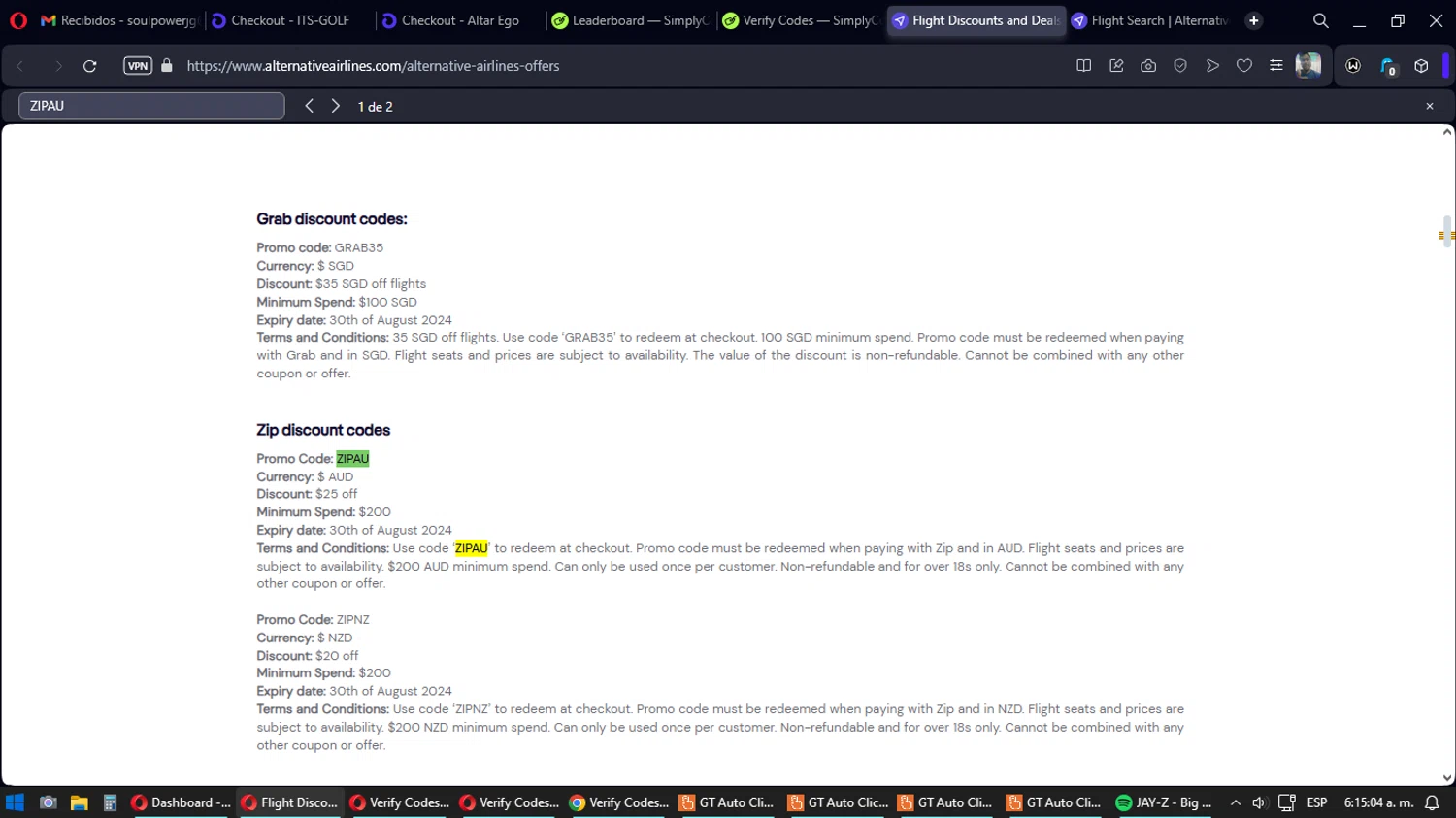Alternative Airlines Promo Codes - $30 Off | September 2024