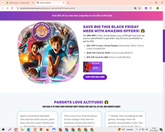 Altitude Trampoline Park Promo Codes - $100 Off May 2025