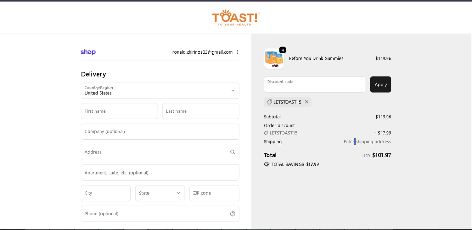 Toast! Promo Codes - 15% Off (5 Verified) Jan 2026
