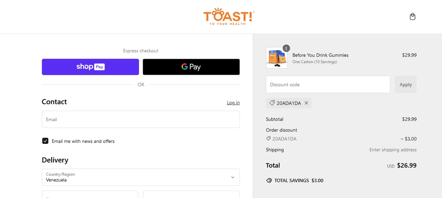 Toast! Discount Codes - 20% Off (9 Verified) Jul 2025