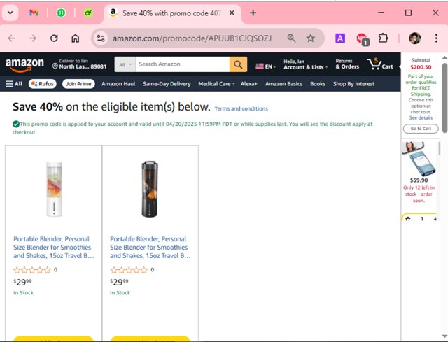 Amazon Promo Codes (10 Verified) - 100% Off w/Code Apr 2025