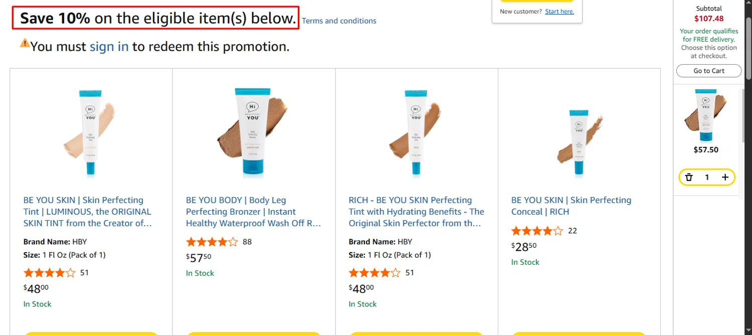 Amazon Promo Codes (105 Verified) - 50% Off w/Code Nov 2025